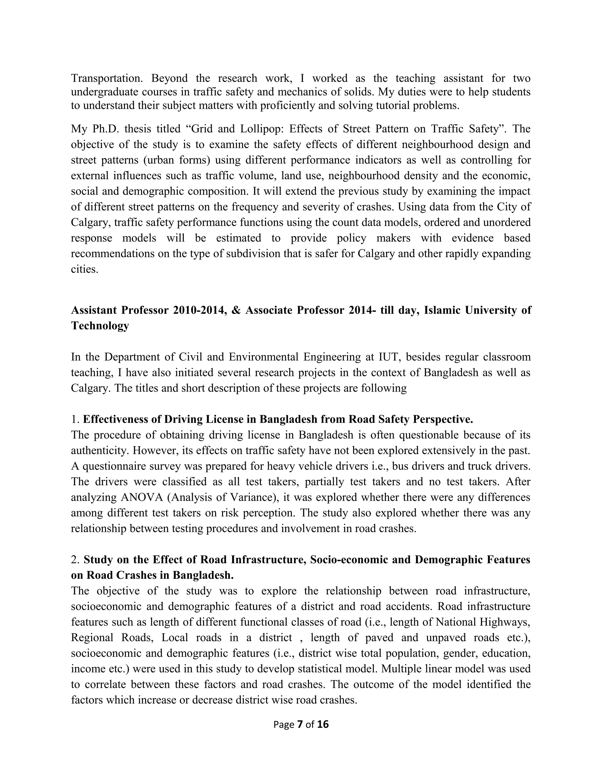 Final Revised Curriculum Vitae_Shakil Rifaat(2016)_last version | DOC