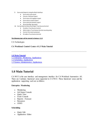 Autosys Trainer CV | DOCX