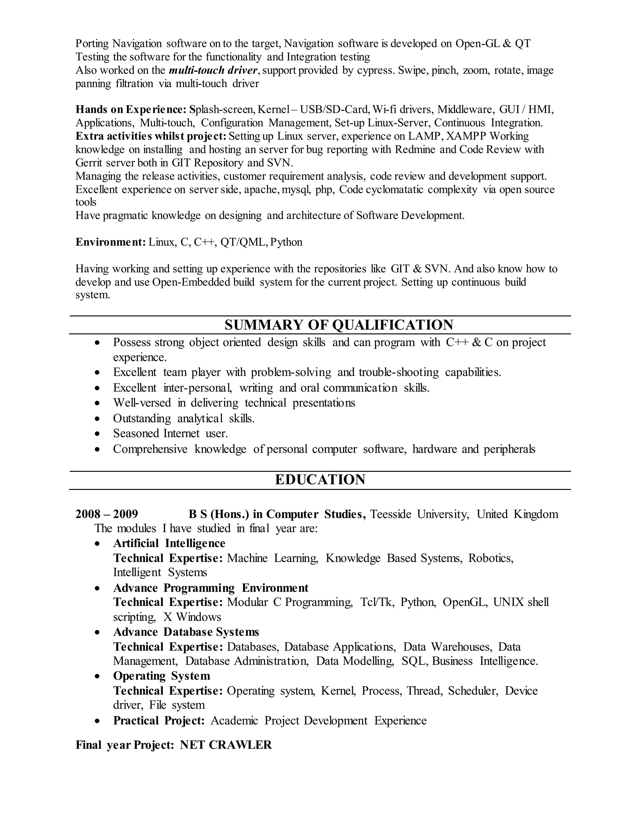 Bharani PrasadVS_CV | DOCX | Operating Systems | Computer Software and Applications