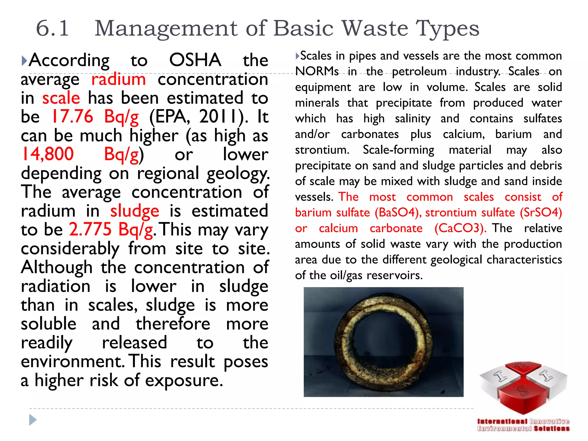 Oil & Gas industry Waste Management | PDF