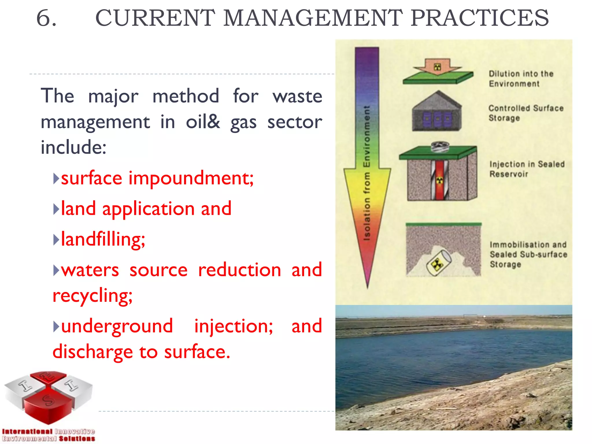 Oil & Gas industry Waste Management | PDF