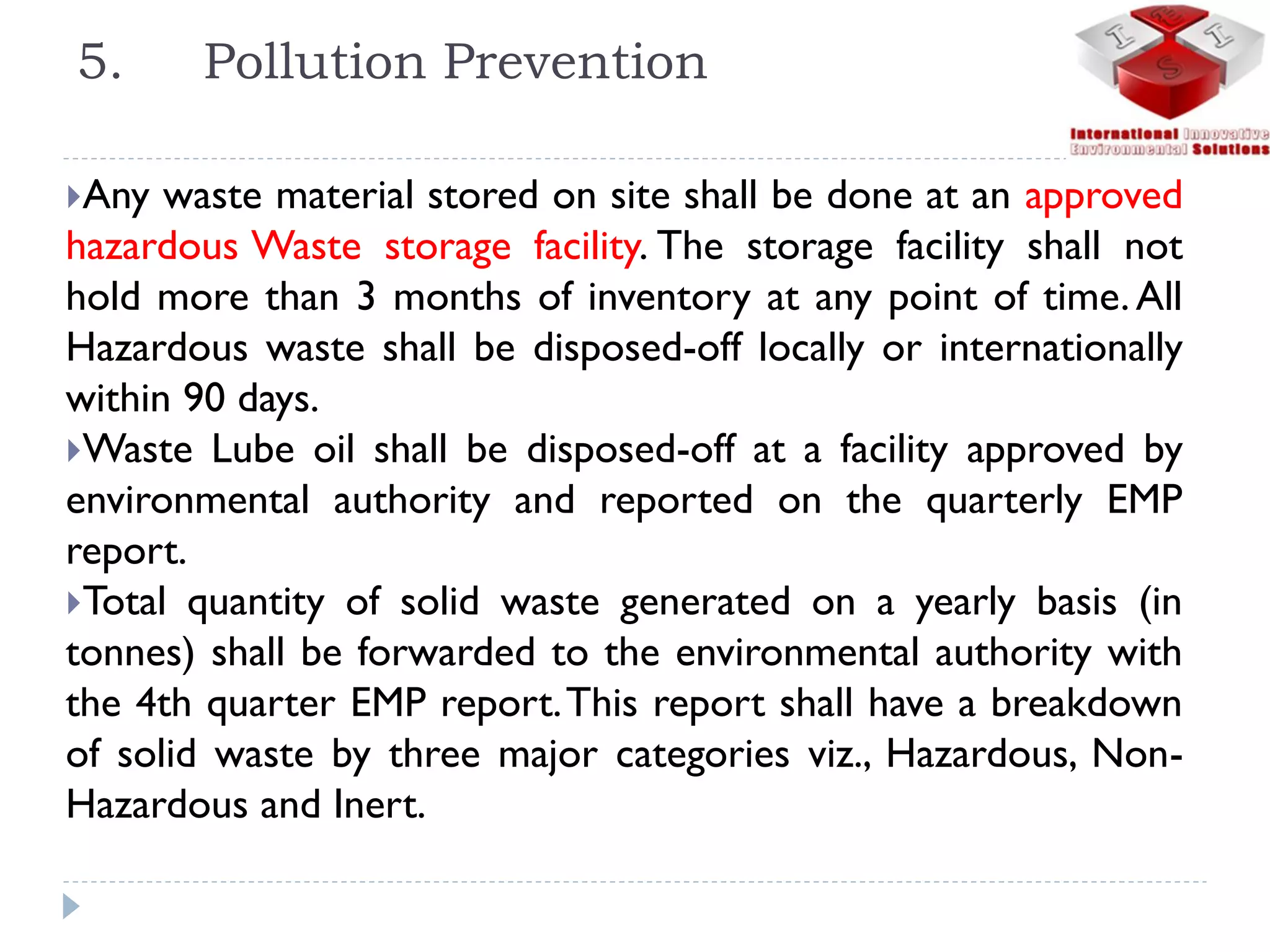 Oil & Gas industry Waste Management | PDF