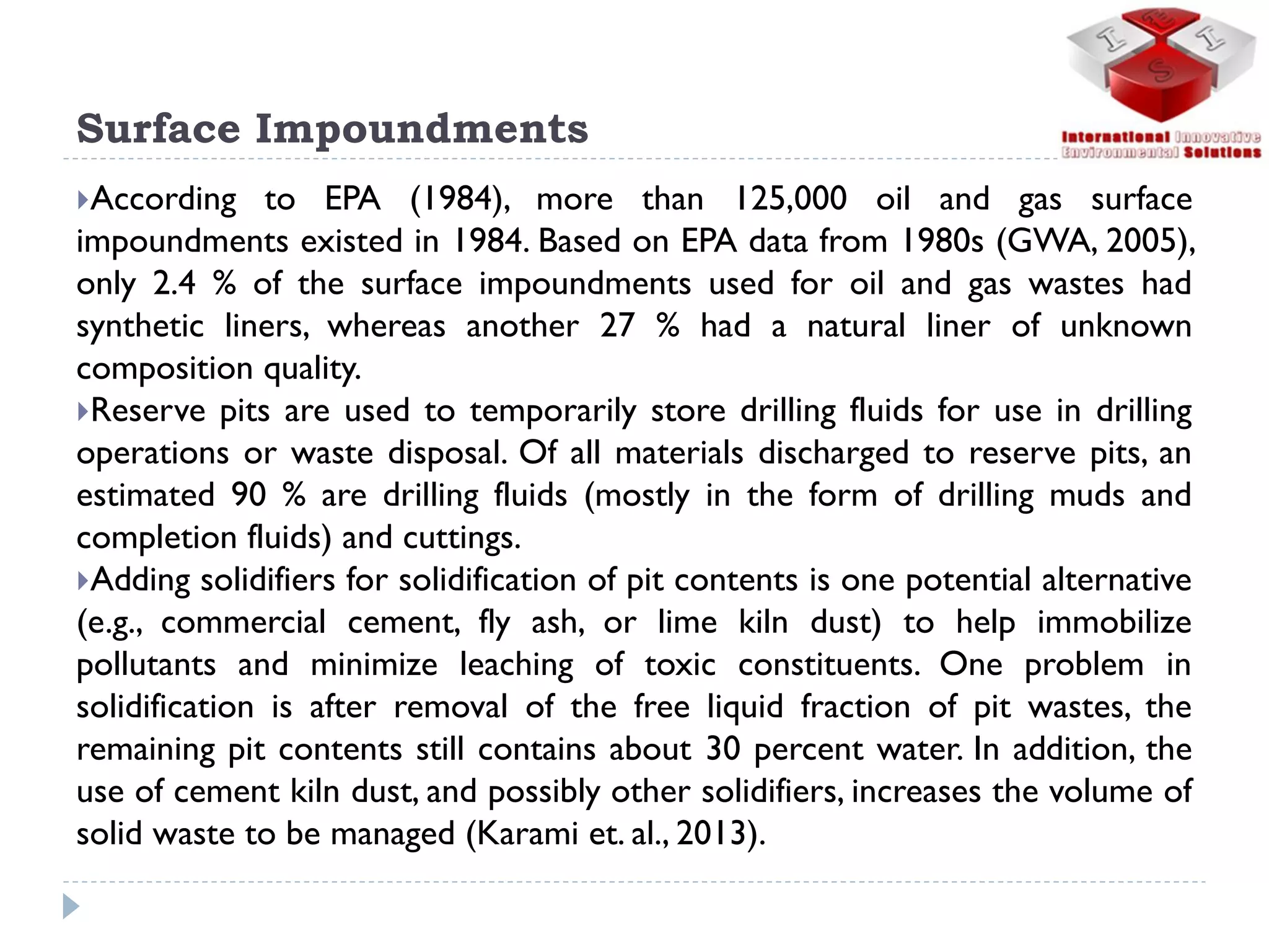 Oil & Gas industry Waste Management | PDF