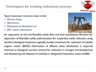 Oil & Gas industry Waste Management | PDF