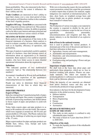 A Study on Ratio Analysis at Srikalahasthi Pieps Ltd | PDF | Business Accounting & Finance ...