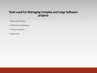 PPT_Management of Large and Complex Software Projects | PPTX