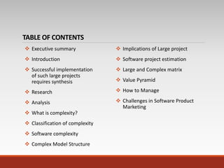 PPT_Management of Large and Complex Software Projects | PPTX