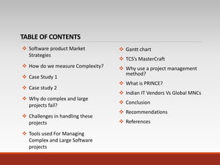 PPT_Management of Large and Complex Software Projects | PPTX