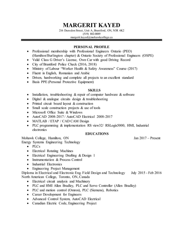 MARGERIT KAYED new resume | PDF