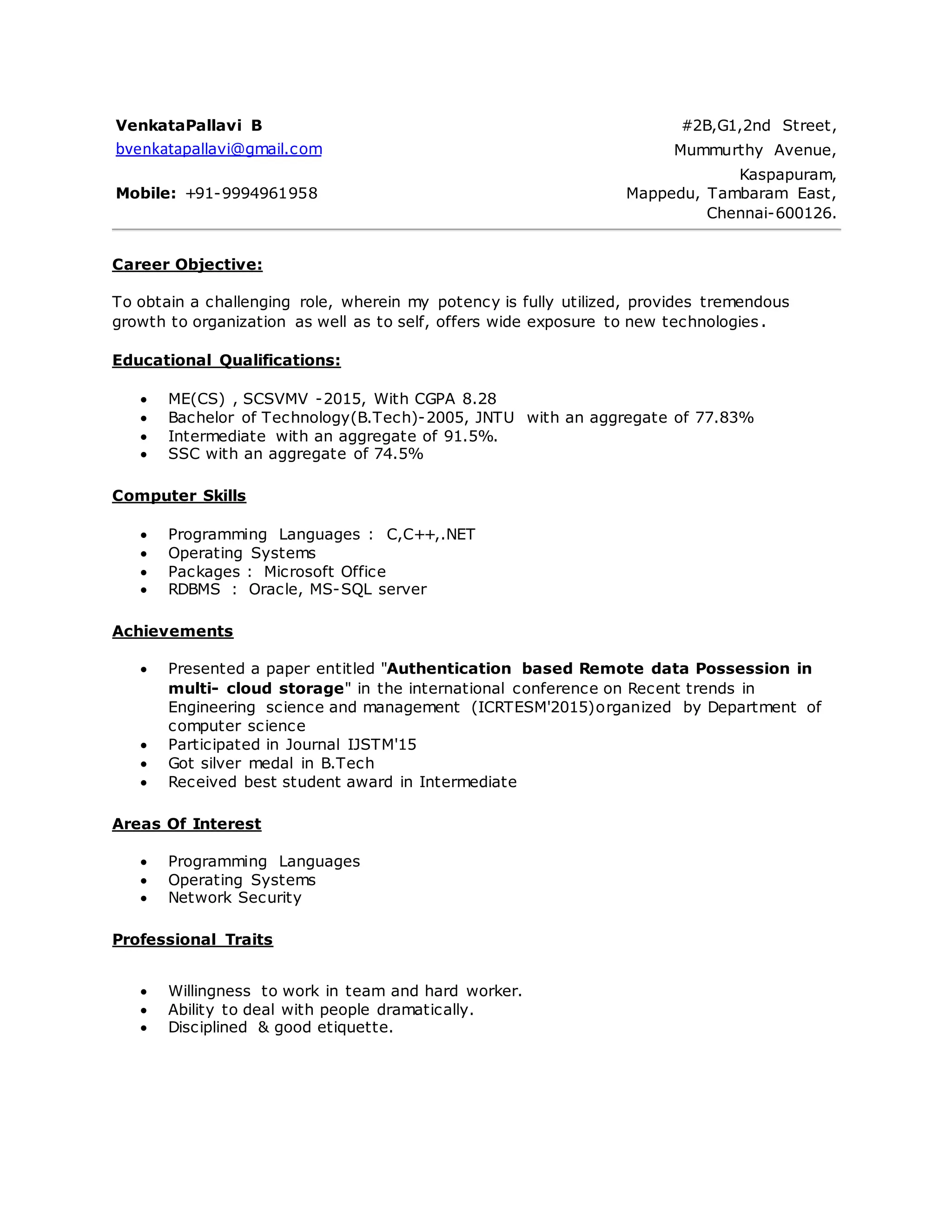 PallaviResume | DOCX