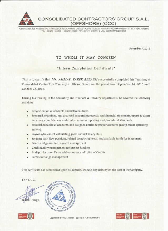 Ccc Certificate Pdf