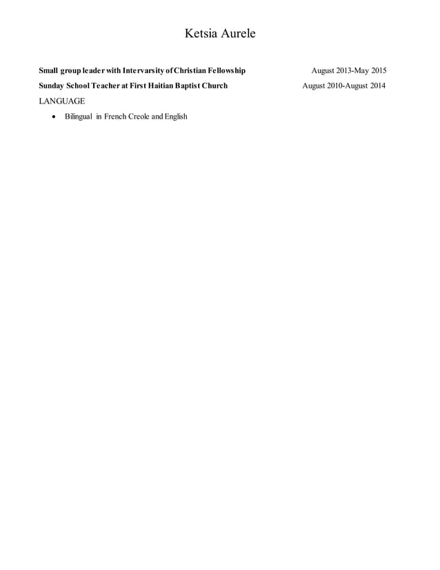 Ketsia resume (1) | PDF