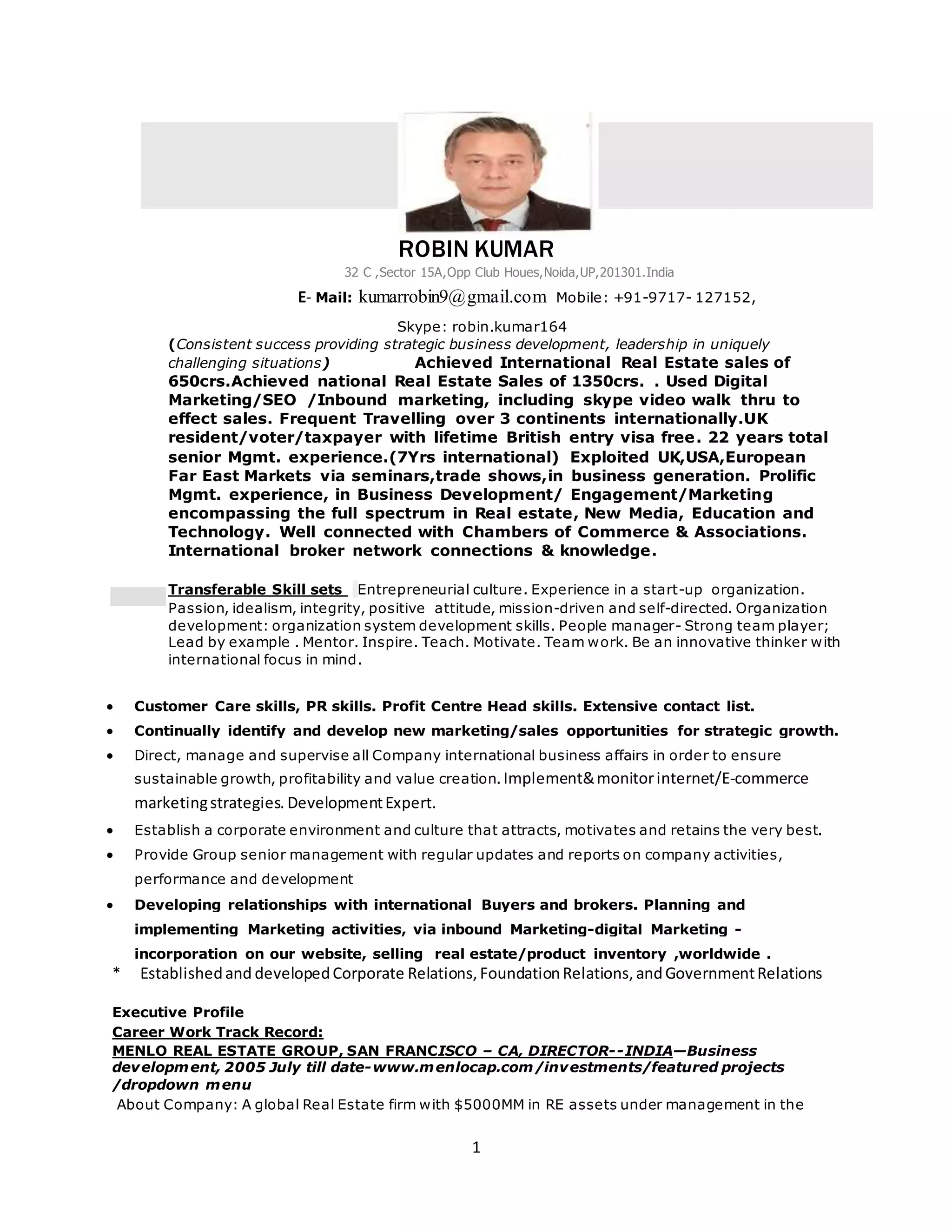 ROBIN KUMAR-CV- 7b India (2) | DOCX