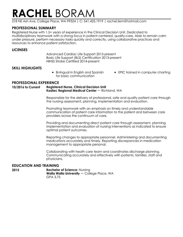 Rachel Boram Resume | PDF