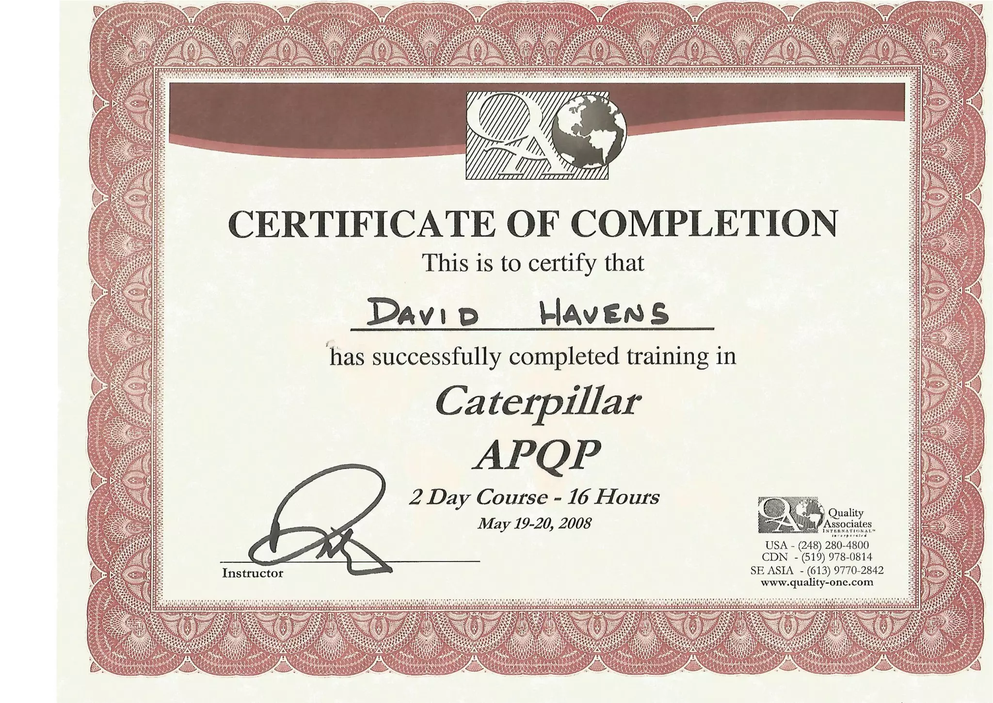 CAT APQP certification | PPT