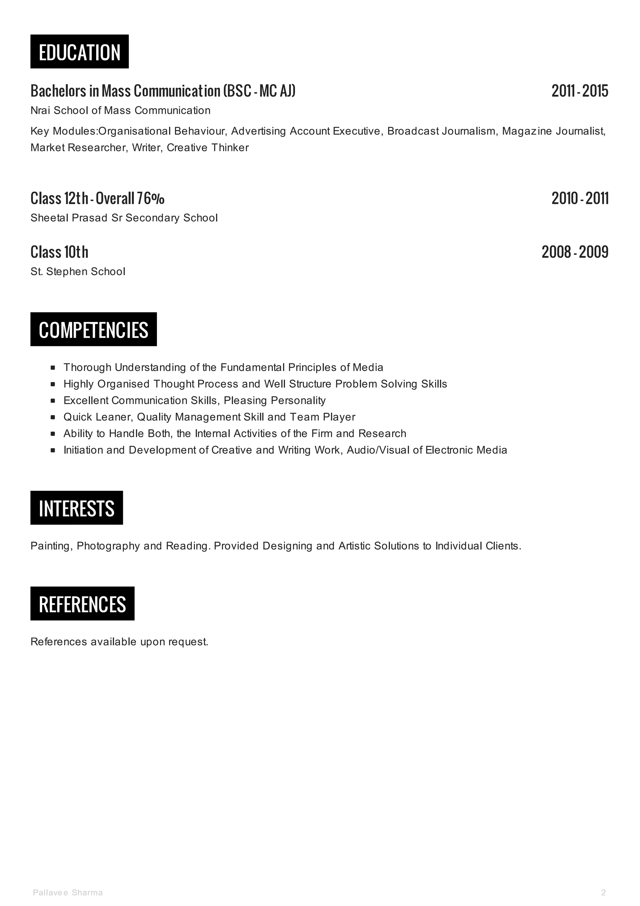 Pallavee_CV (3) | PDF