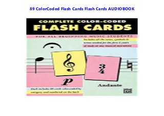 89 ColorCoded Flash Cards Flash Cards Just Read