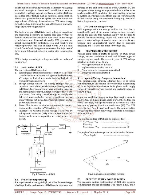 Compensation of Sag and Swell Voltage by using Dynamic Voltage Restorer | PDF