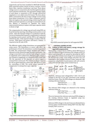 Compensation of Sag and Swell Voltage by using Dynamic Voltage Restorer | PDF