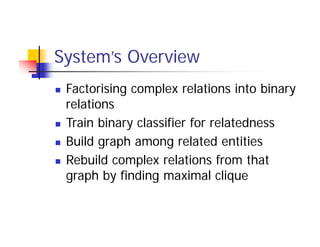 Complex Relations Extraction | PPT