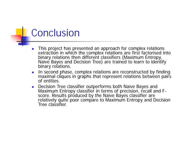 Complex Relations Extraction | PPT