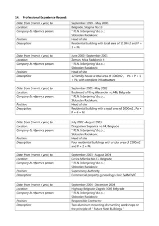 CV ENGLESKI NOVO | PDF