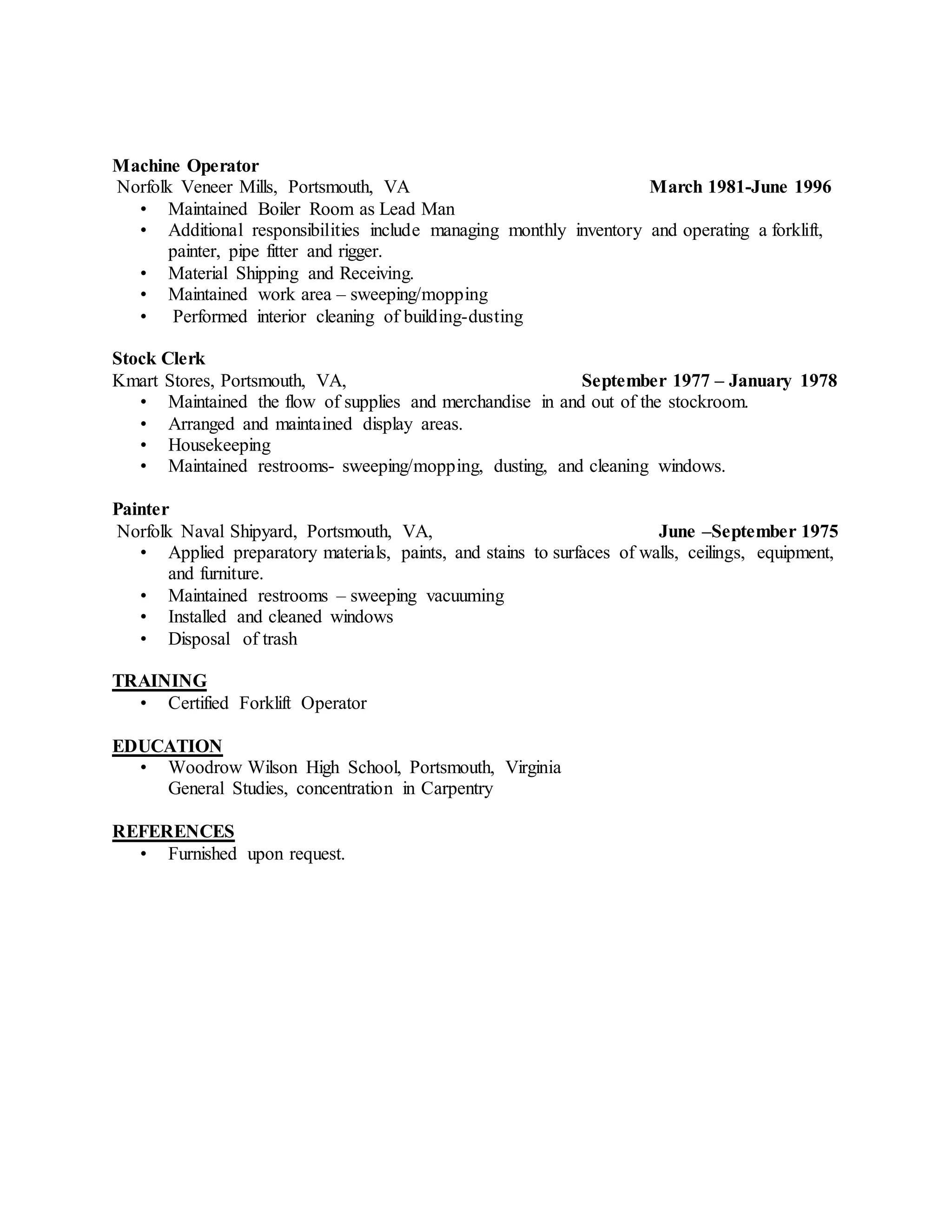 ResumeWatfordRL 1 | DOCX | Resume Writing and Advice | Job Search