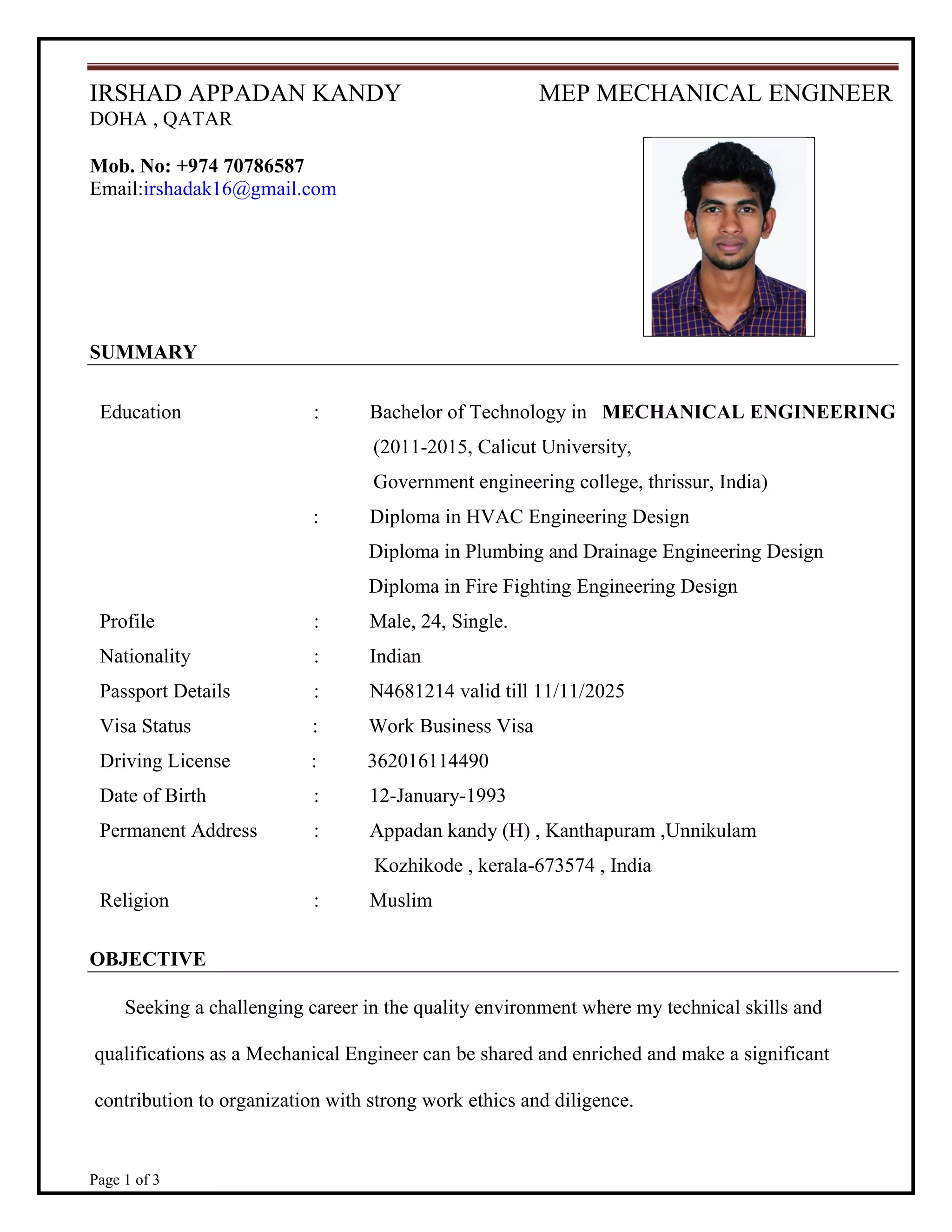 irshad cv | PDF