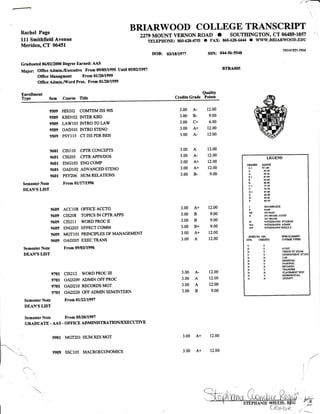 BC Transcript | PDF