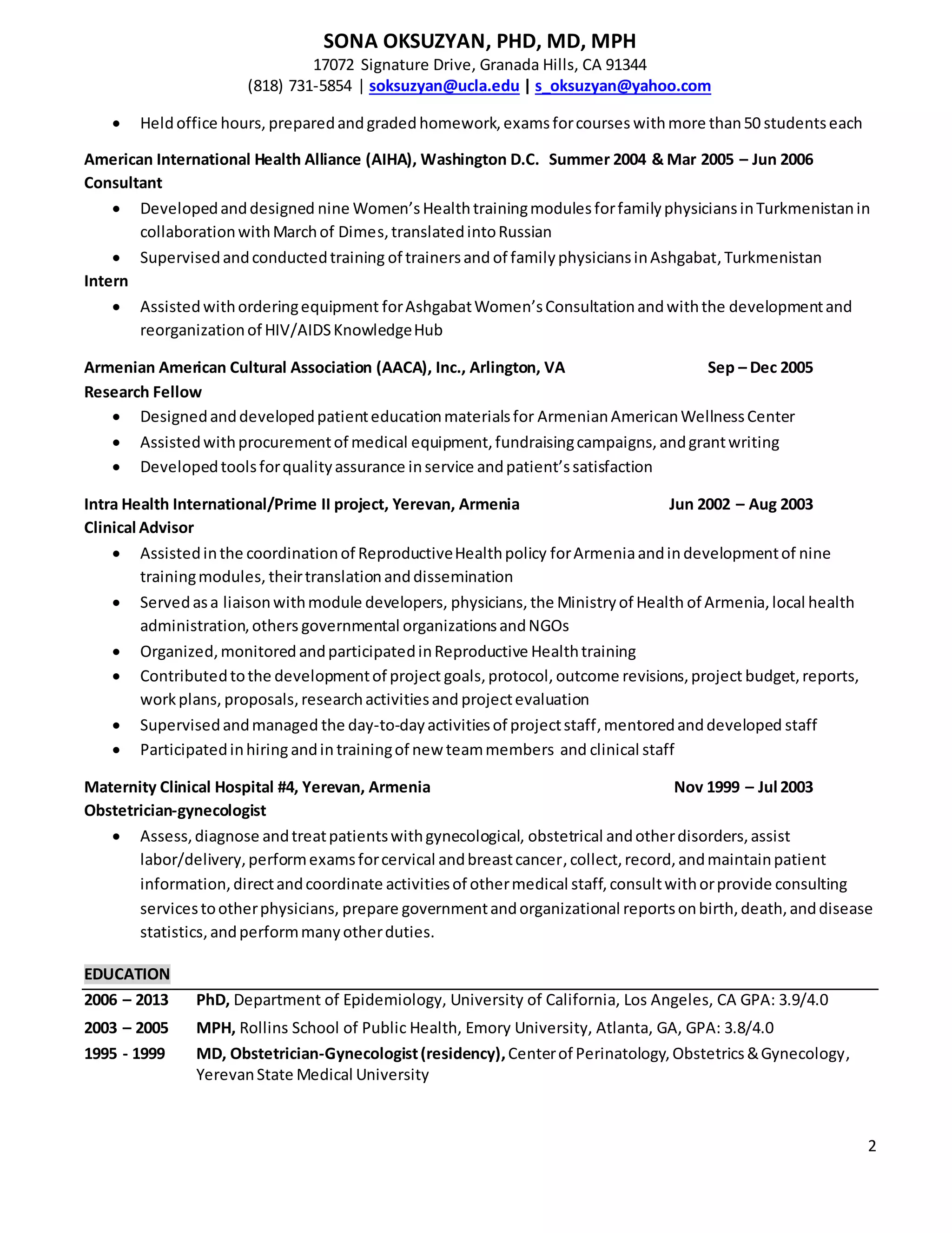 SonaOksuzyan_Resume_May2015 | DOCX