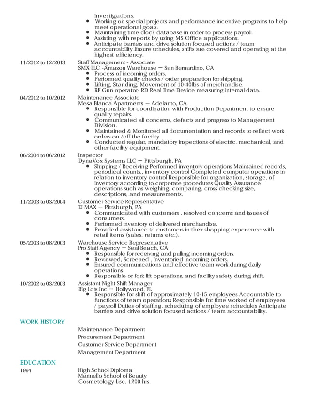 Robert Smith Resume 3 | PDF
