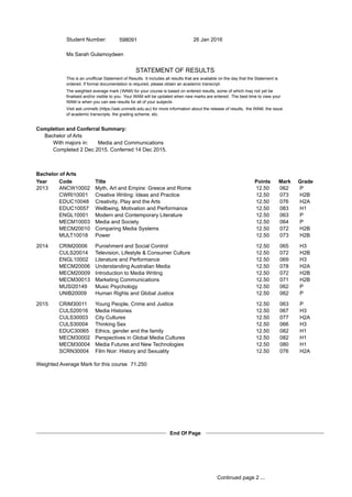 StatementofResults-598091-26_Jan_2016 | PDF