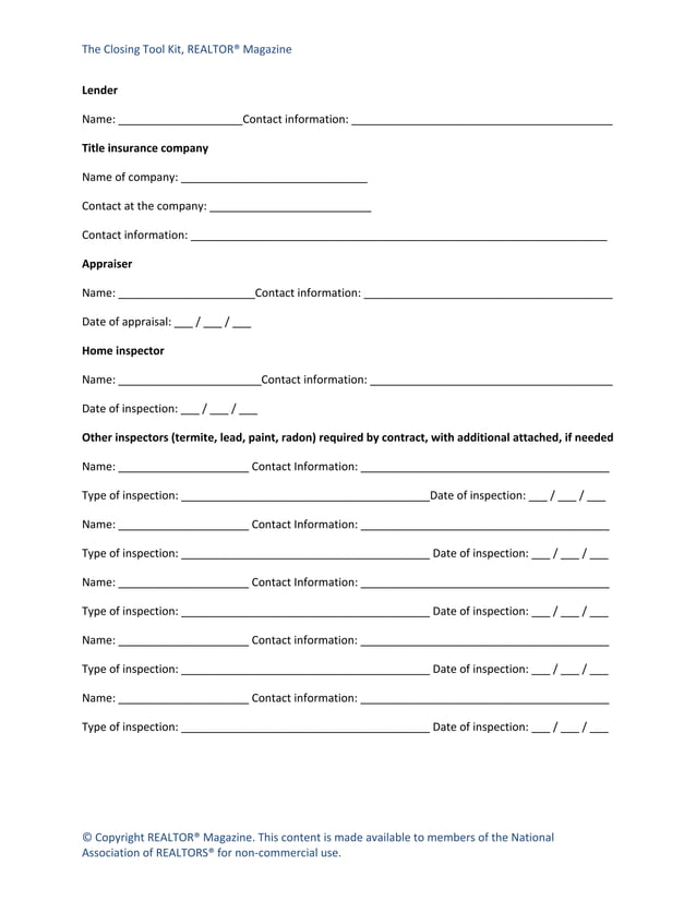 Closing_Transaction_Checklist | PDF