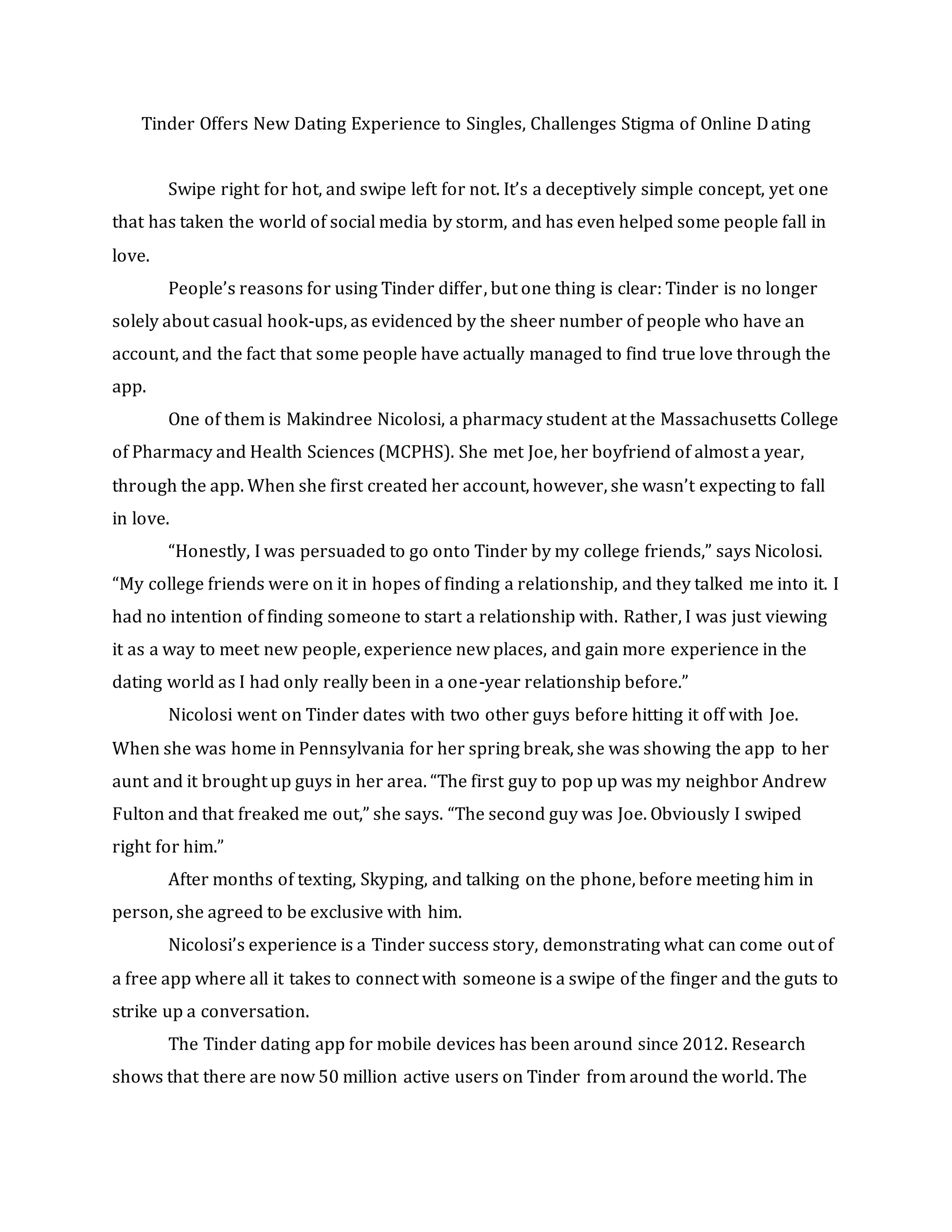 Journalism Feature Story | DOCX