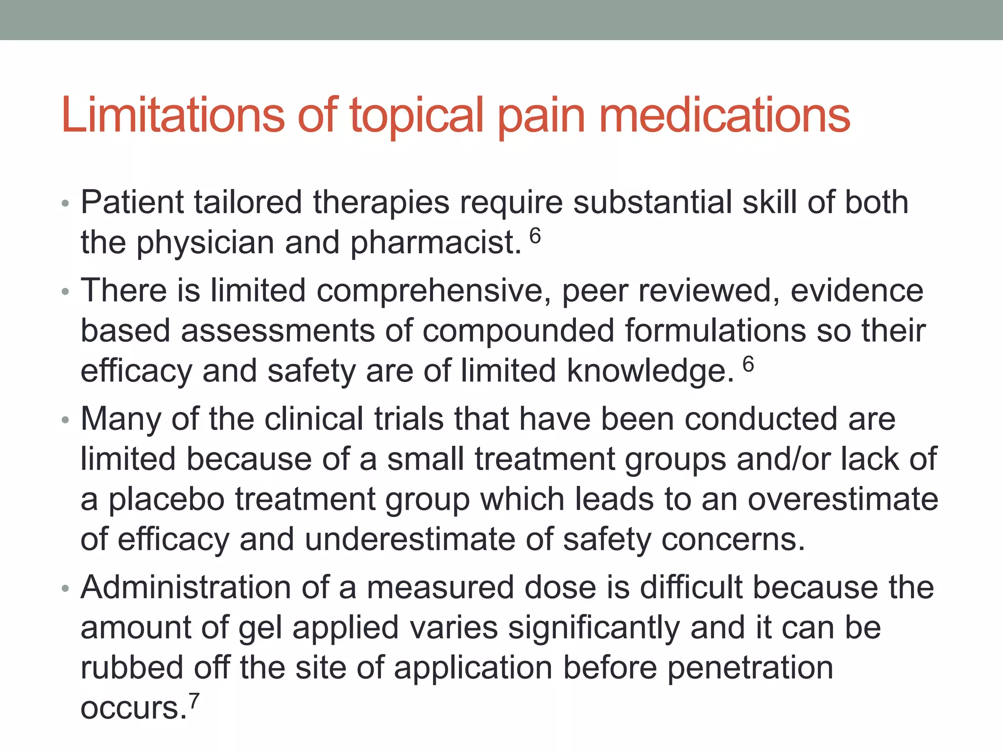 Topical Pain presentation MELBY | PPTX