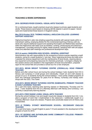 CURRICULUM VITAE 2016 | PDF