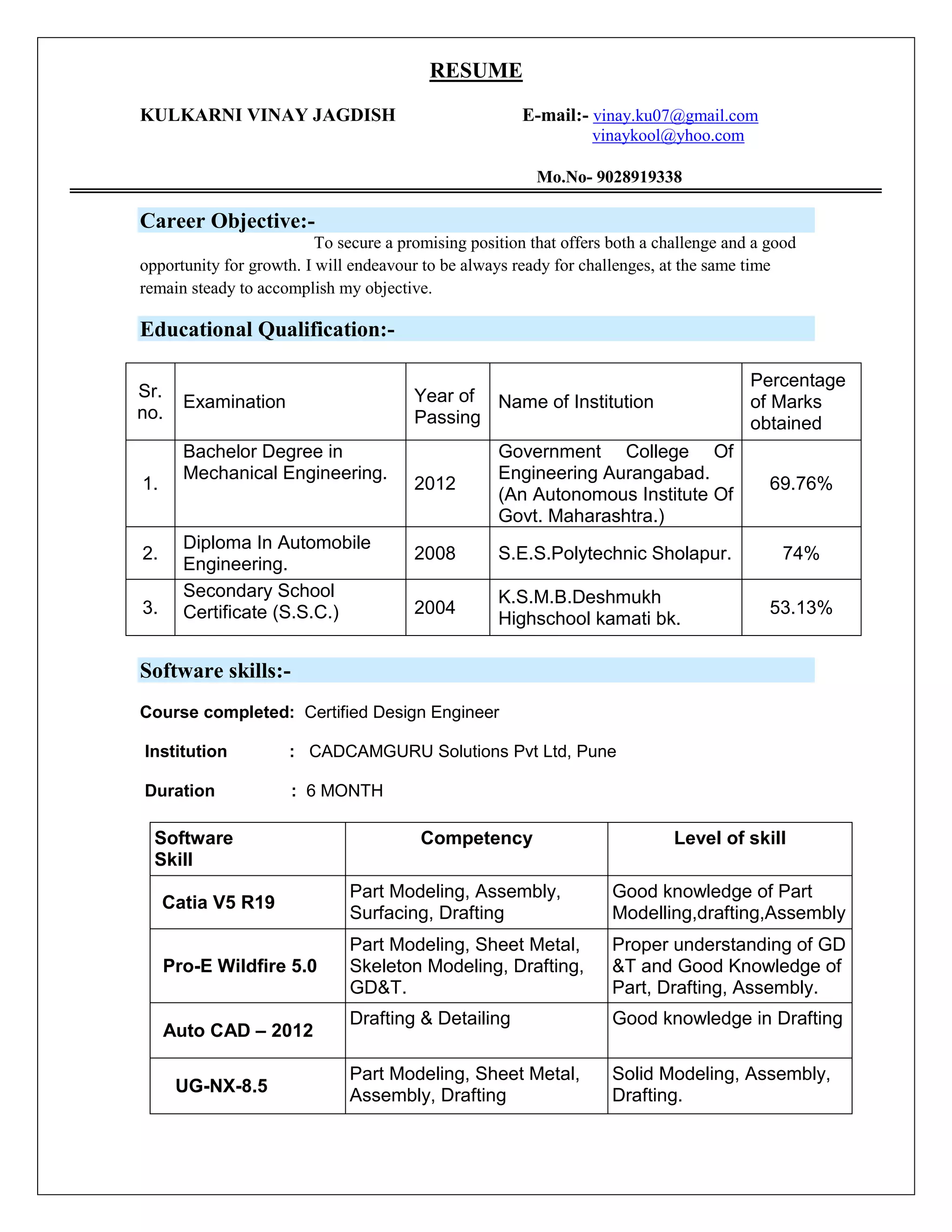 RESUME(1) | PDF