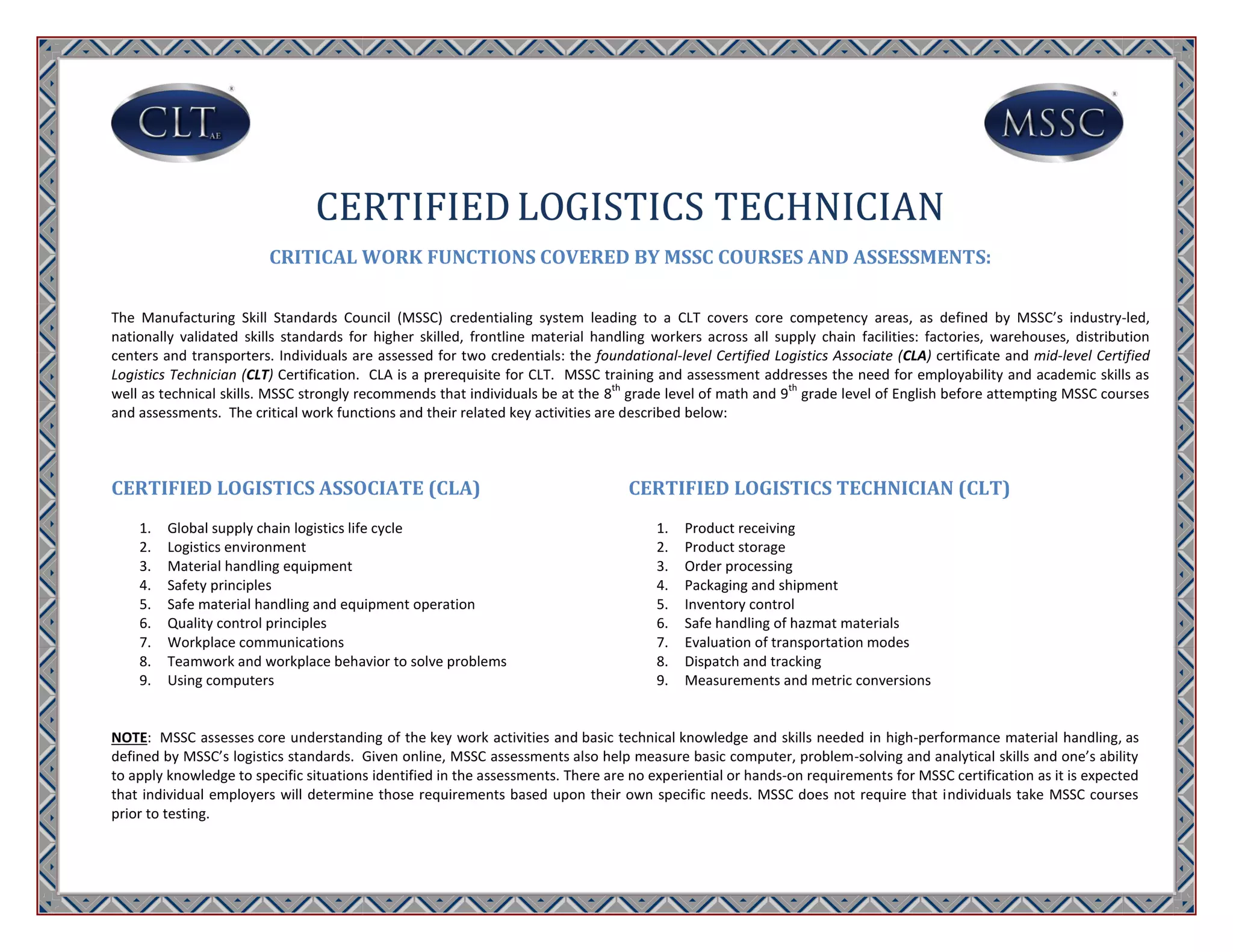 CLA Certificate | PDF