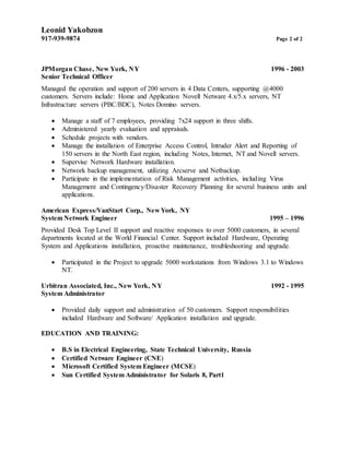 Resume Leonid Yakobzon | DOCX