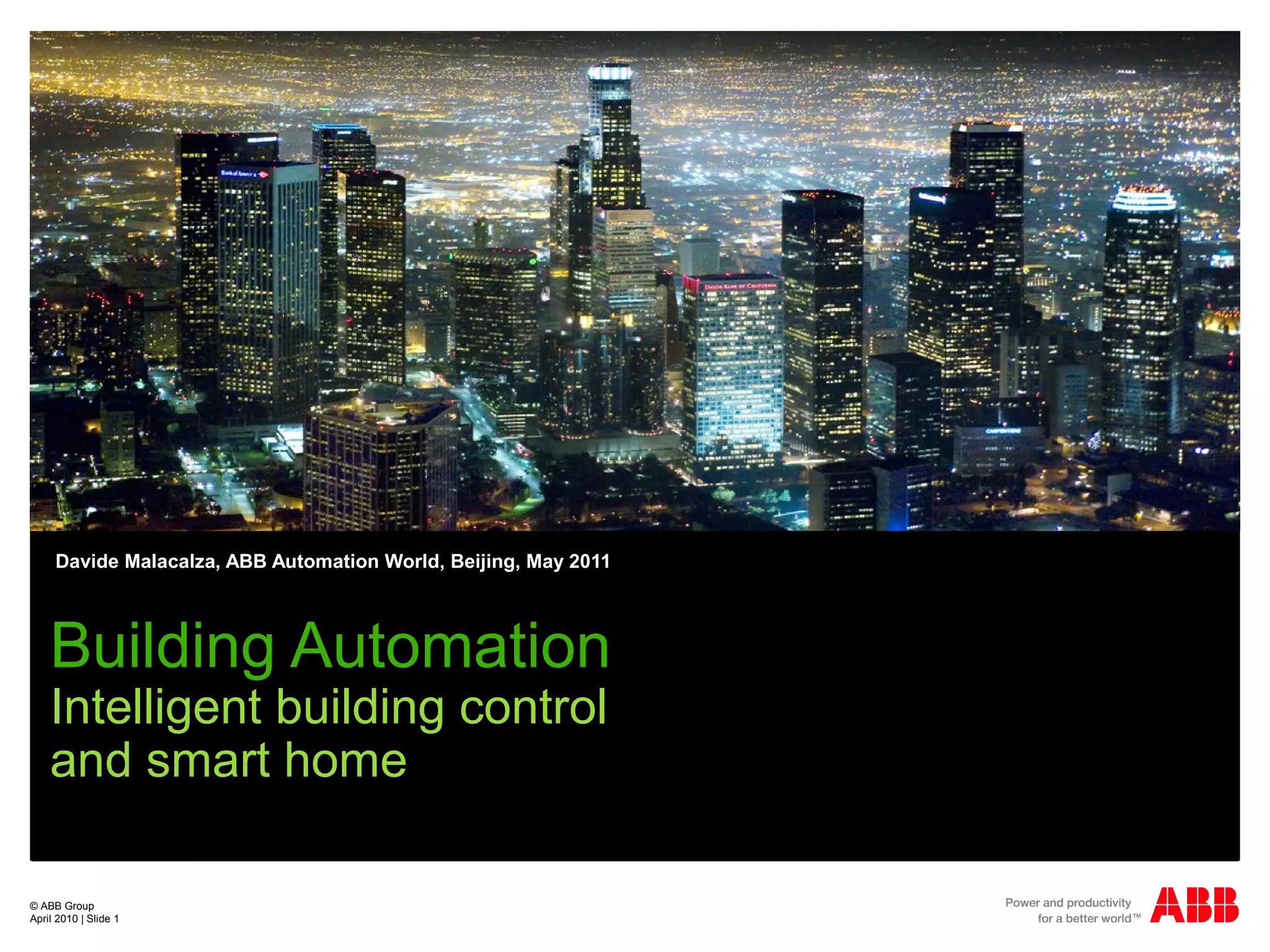 Intelligent building control and smart home | PPT | Power and Energy ...