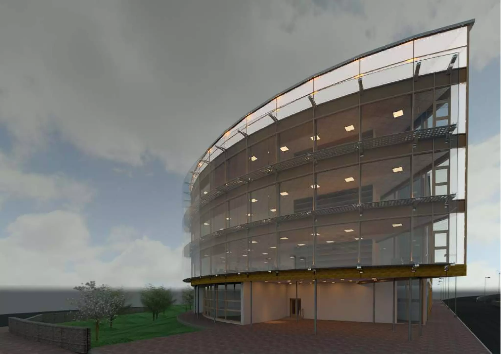 Curved Curtain Wall | PDF