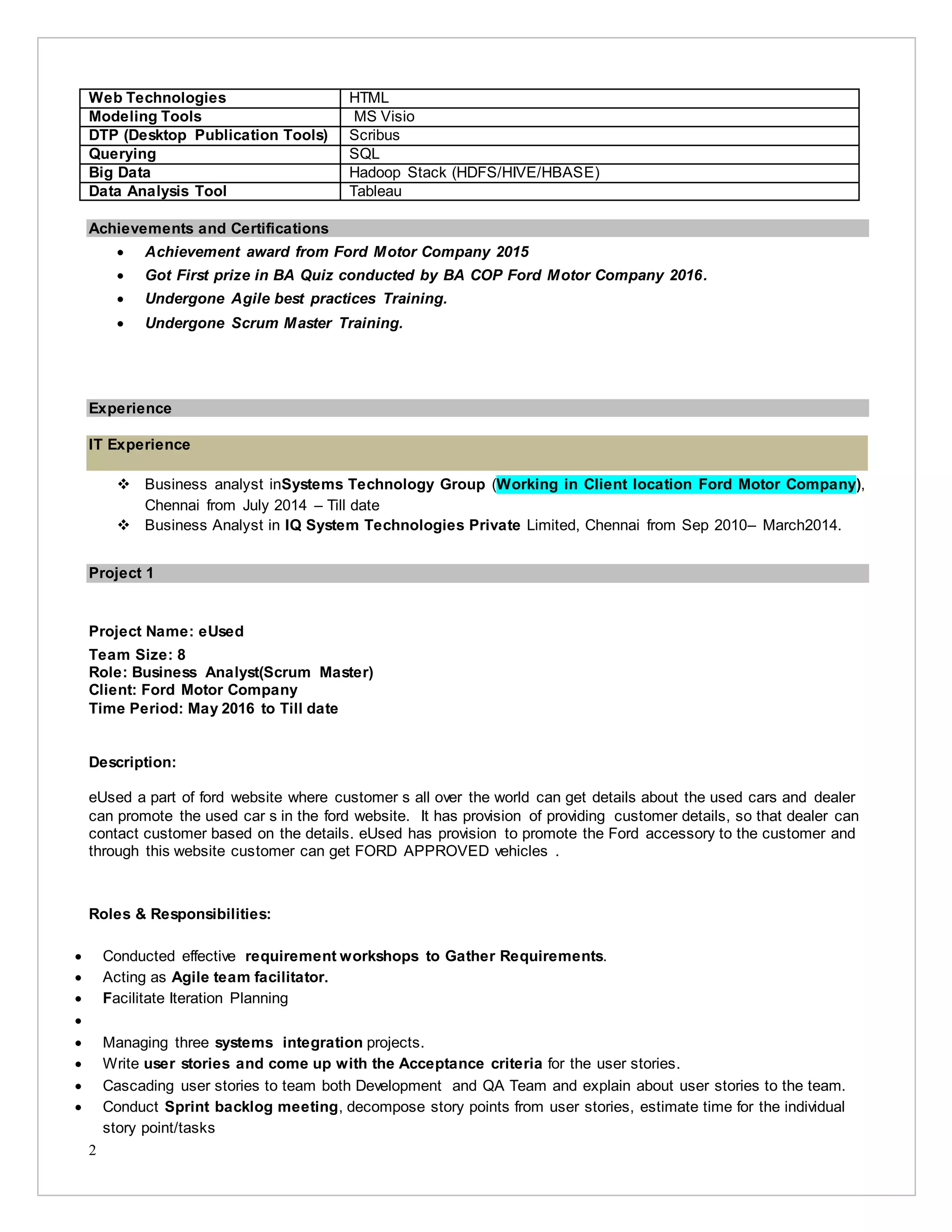 BA Resume | DOCX