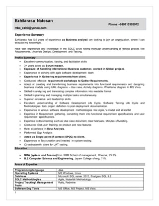 BA Resume | PDF