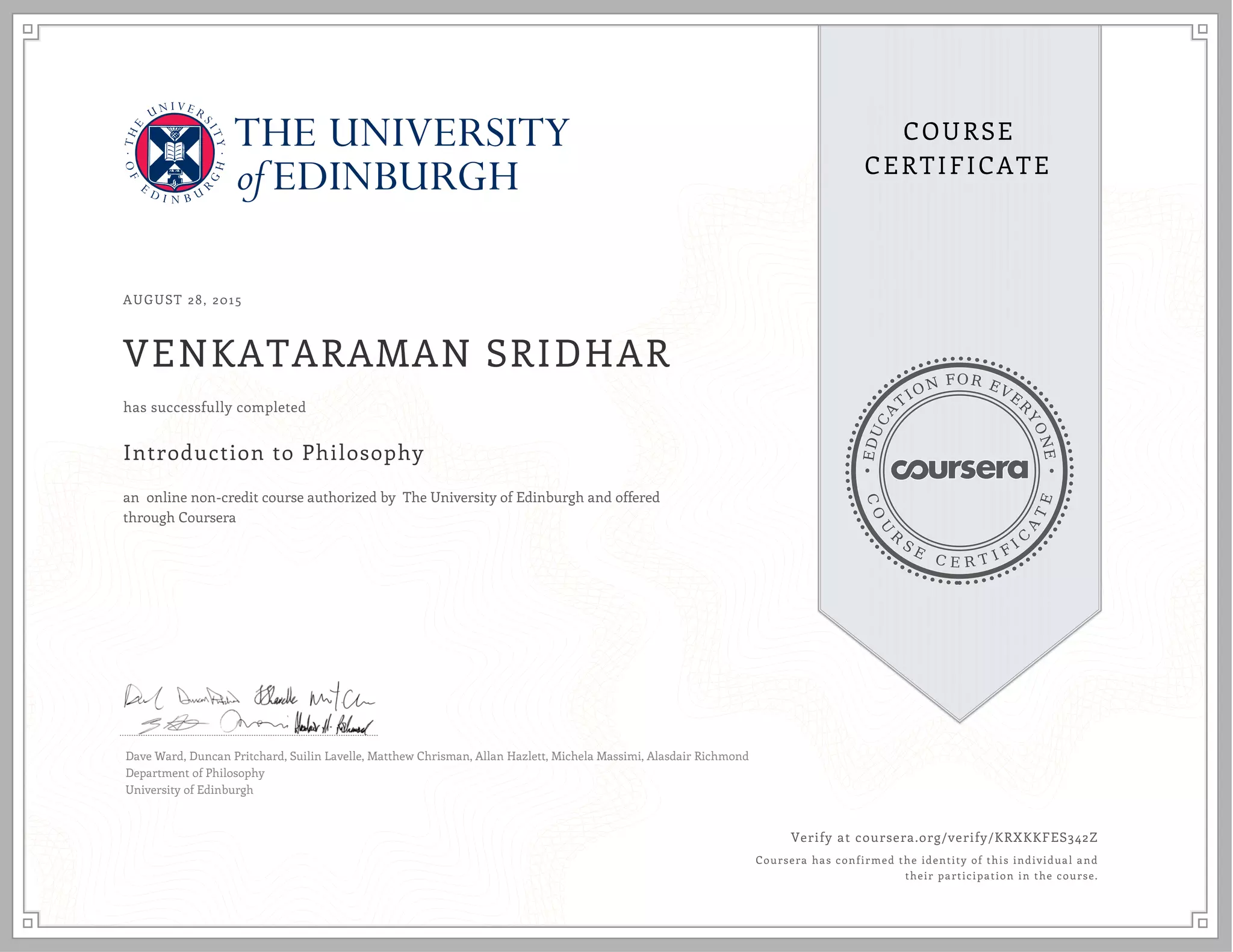 Coursera KRXKKFES342Z | PPT