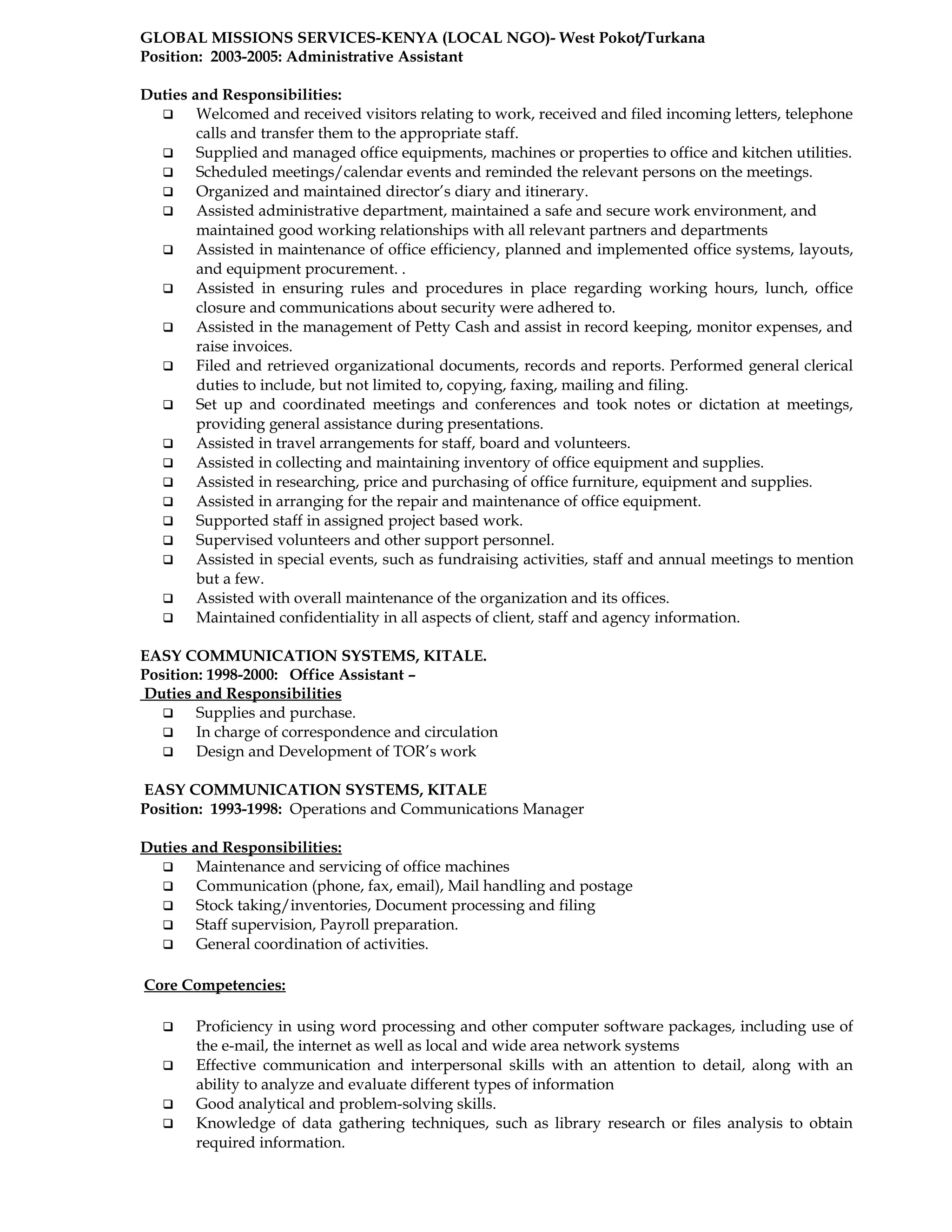 CV JAMES STEPHEN OMONDI | DOC