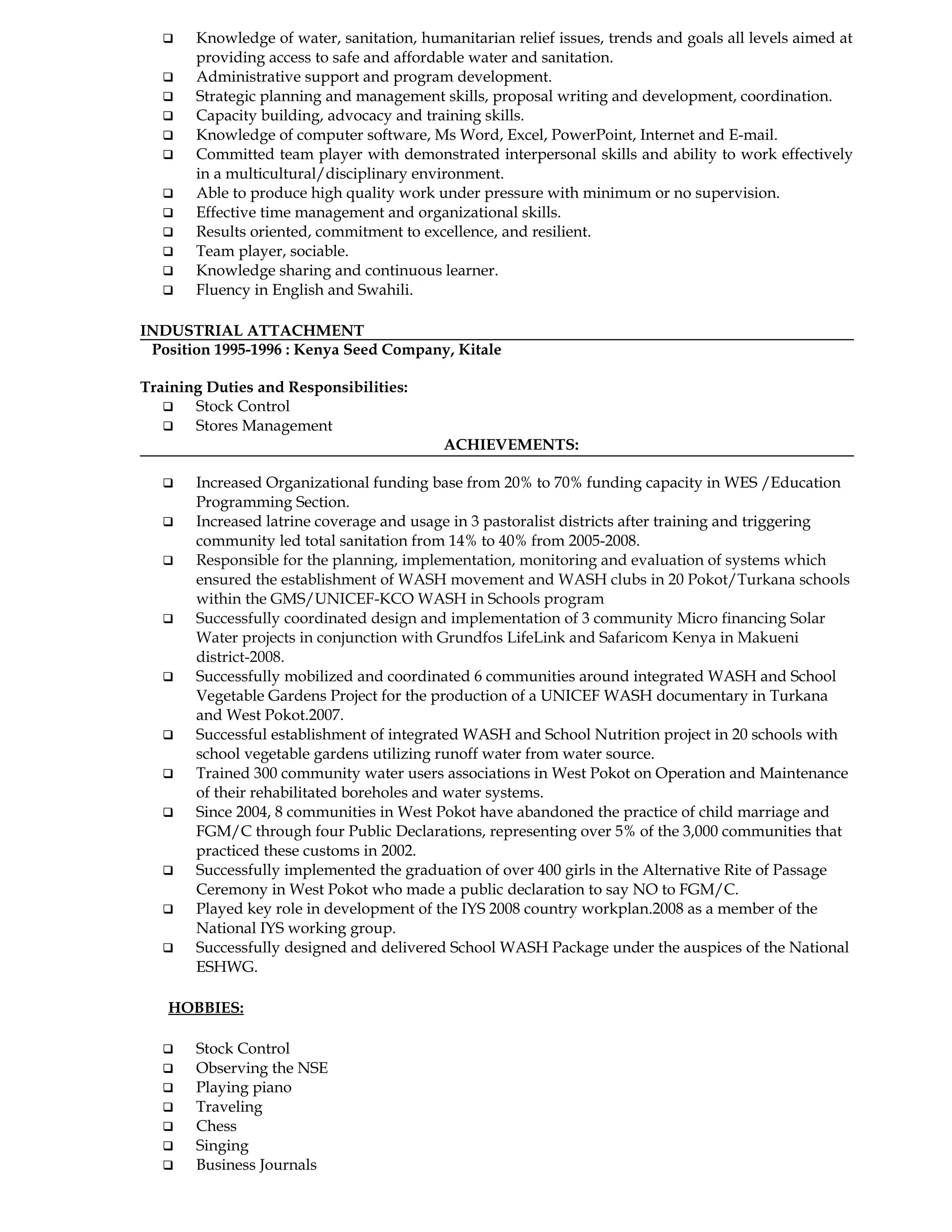 CV JAMES STEPHEN OMONDI | DOC