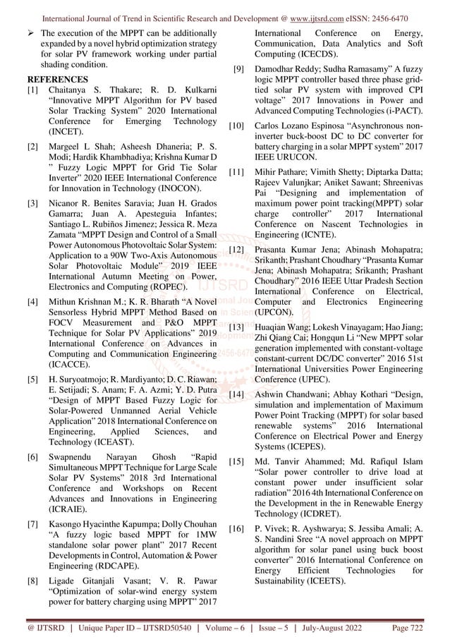 Performance Enhancement Of Mppt Based Solar Pv System Using Neural
