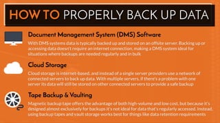 The Risks of Skipping Data Backup: No Fallback for Disaster | PPT