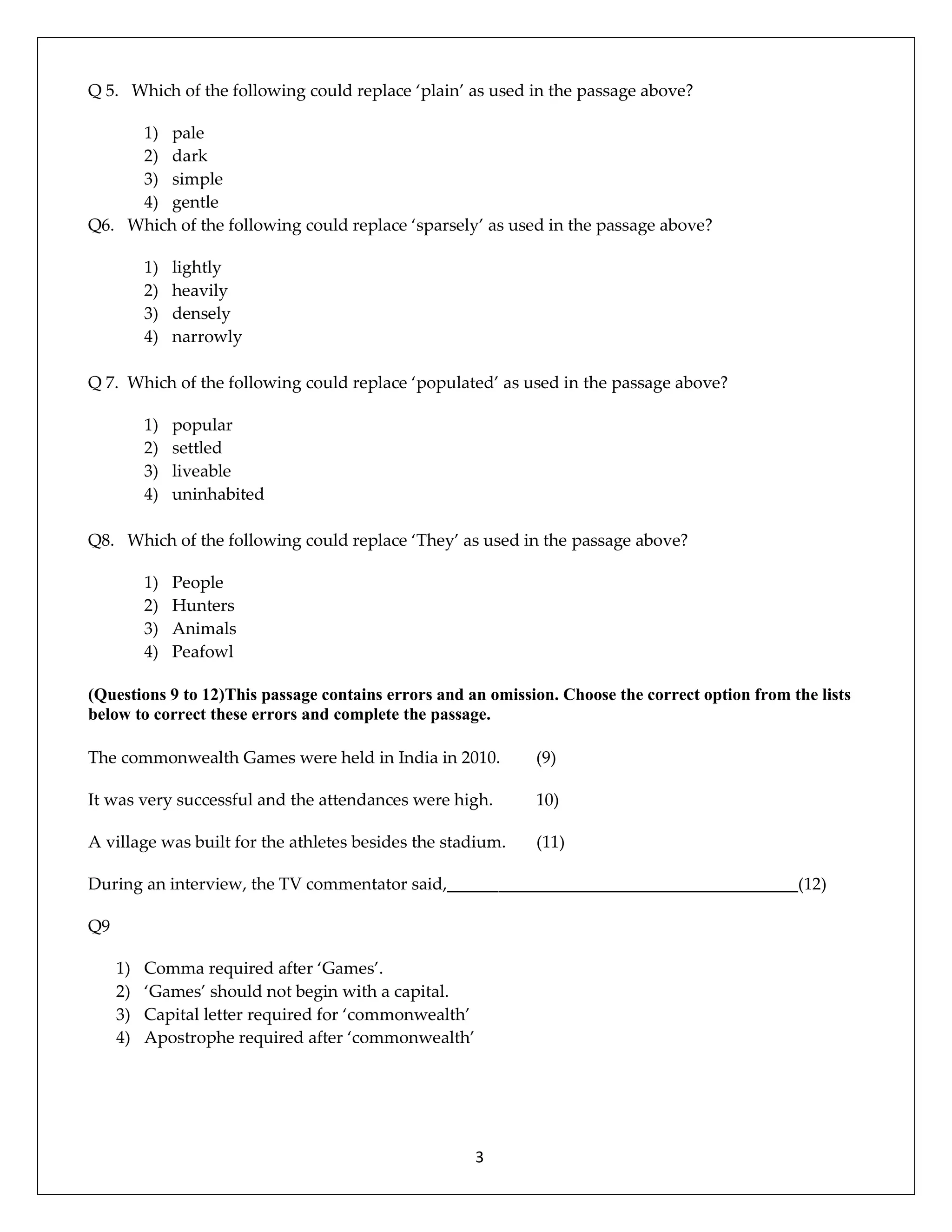 Problem Solving Assessment Sample Question Paper for class IX | PDF