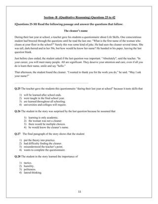 Problem Solving Assessment Sample Question Paper for class IX | PDF
